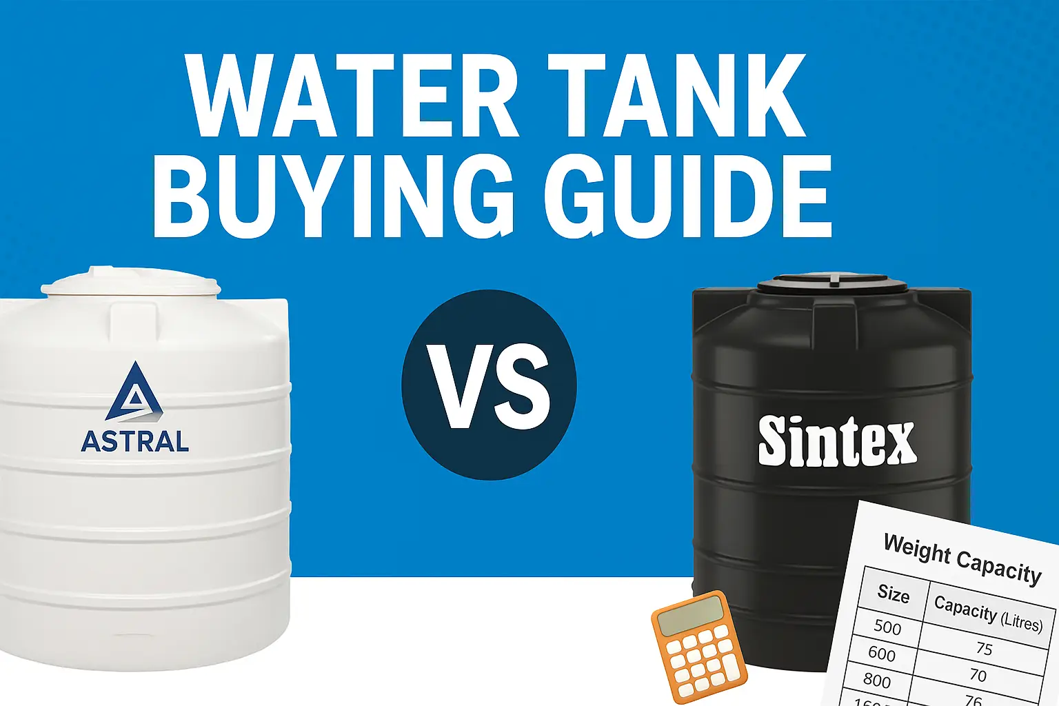 Water Tank Buying Guide – Astral vs Sintex: Which is Better for Your ...