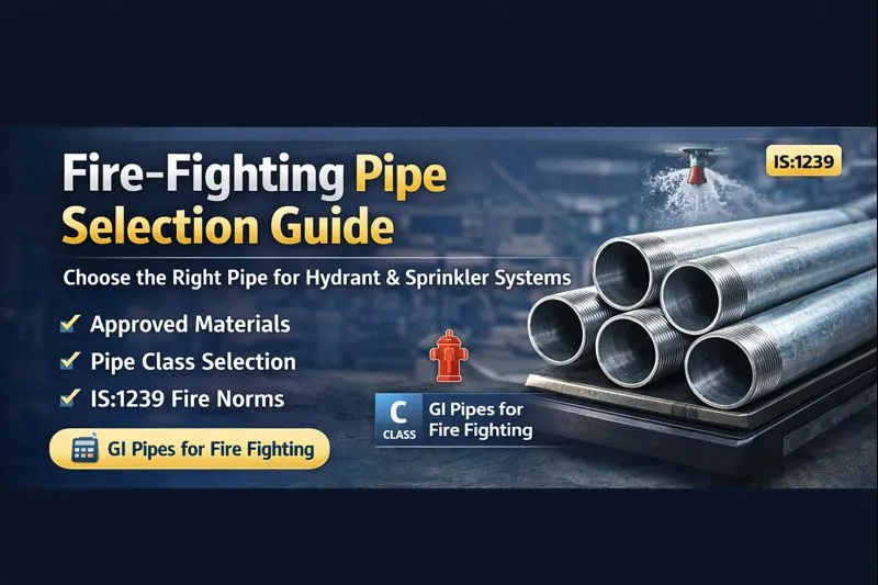 Fire-Fighting Pipe Selection Guide | GI Pipes as per IS:1239